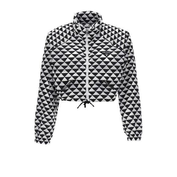 Prada | Jackets & Coats | Prada Women Prada Symbole Waterproof Jacket ...